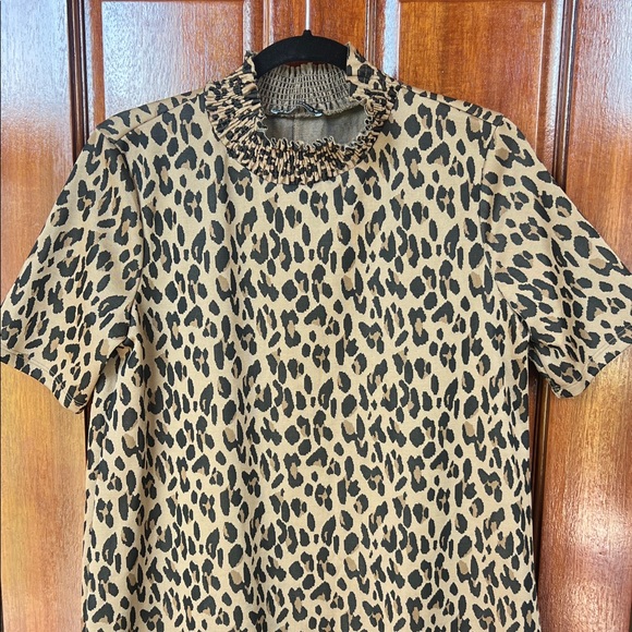 Zara | Dresses | Zara Leopard Print Midi Dress | Poshmark